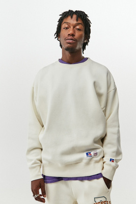 Russell Athletic UO Exclusive Cream Jamar Crew-Neck Sweatshirt | Urban ...