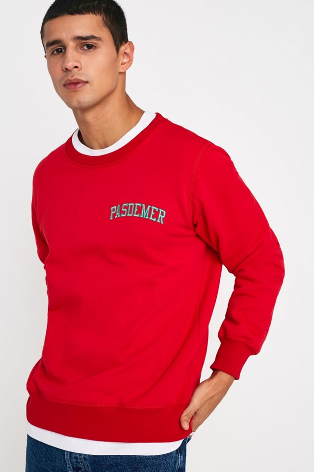 Pas de Mer College Berry Crew Neck Sweatshirt | Urban Outfitters UK