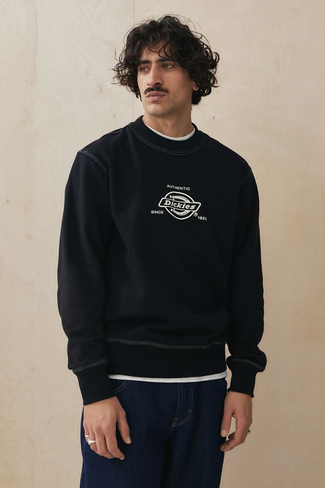 Dickies UO Exclusive Black South Hill Crew Sweatshirt | Urban Outfitters UK