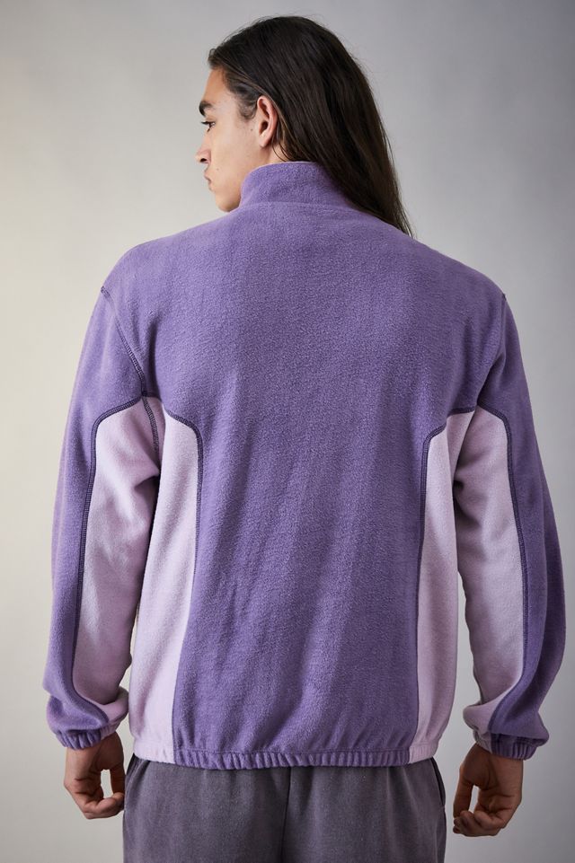 iets frans... Purple Panelled Fleece | Urban Outfitters UK