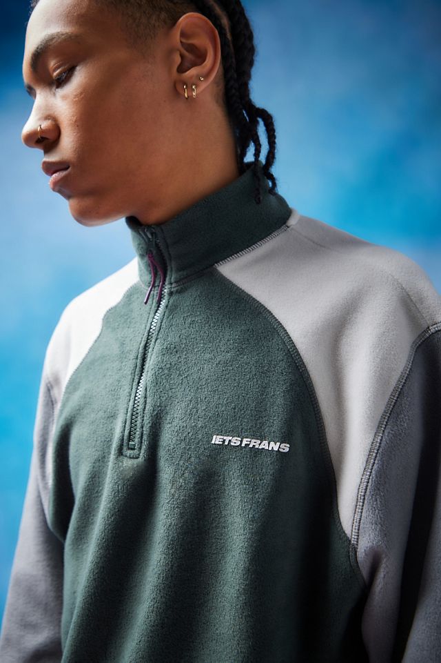 iets frans... Türkis Panelled Pullover Fleece | Urban Outfitters DE