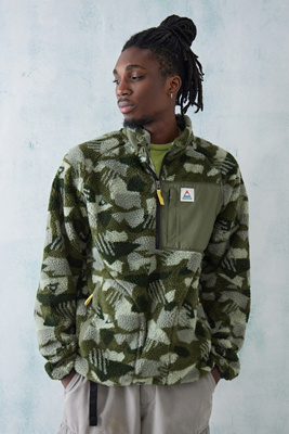 Passenger Camouflage Off-Road Quarter-Zip Fleece | Urban Outfitters UK