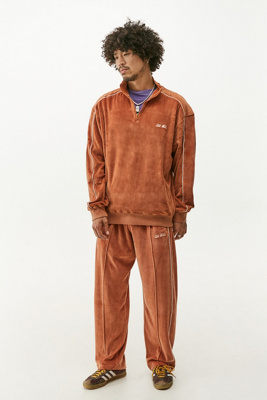 iets frans... Tan Velour Track Pants | Urban Outfitters UK