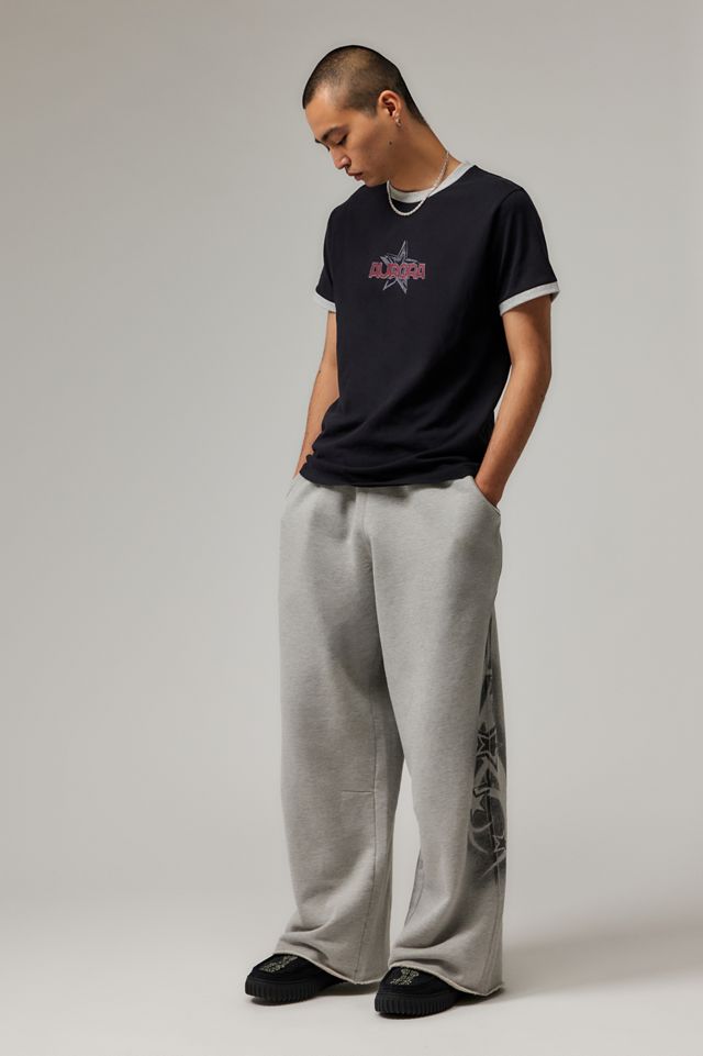 Jaded London Grey Shooting Star Monster Joggers | Urban Outfitters UK