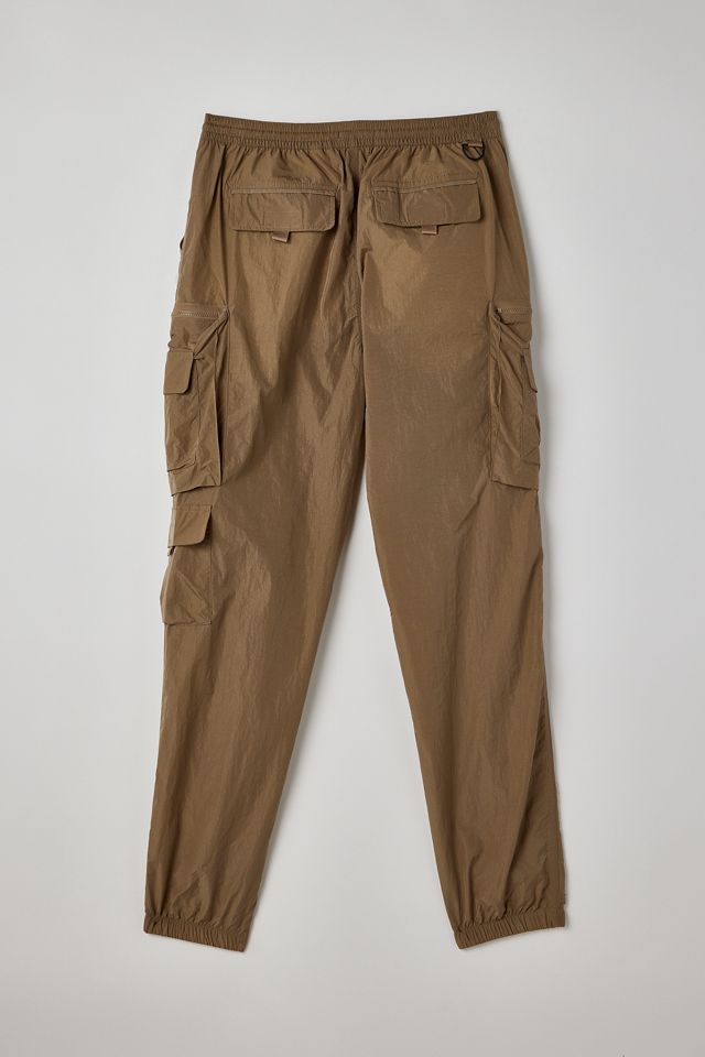 Standard Cloth Brown Crinkle Nylon Cargo Pants | Urban Outfitters UK