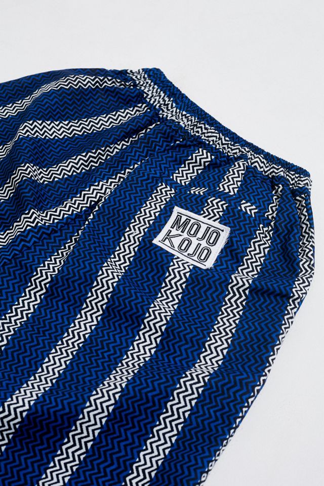 Mojo Kojo Blue Printed Trousers | Urban Outfitters UK