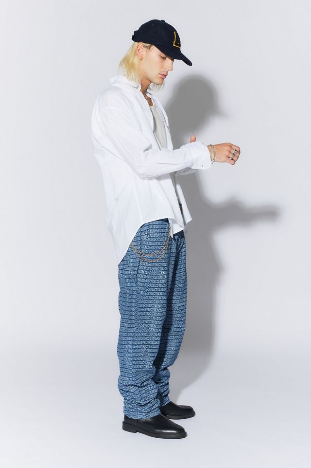 ¡KERRANG! Pantalones de carpintero Monogram azules | Urban Outfitters ES