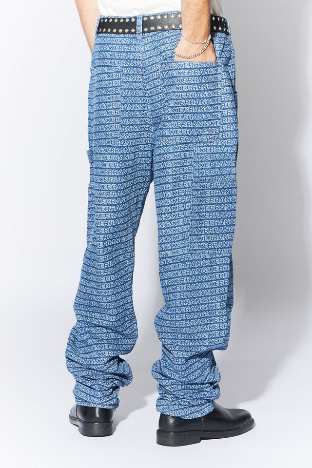 ¡KERRANG! Pantalones de carpintero Monogram azules | Urban Outfitters ES