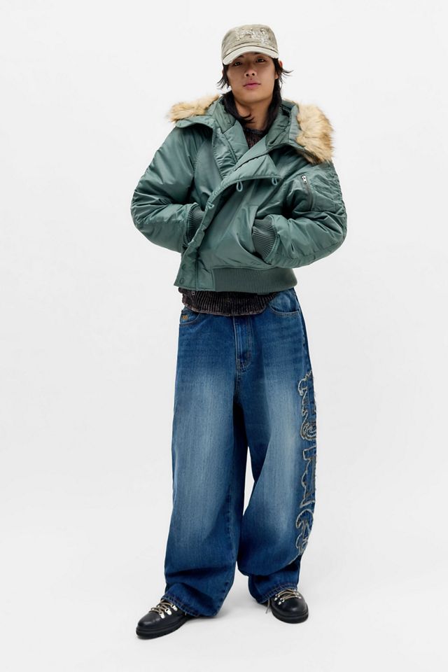 Jaded London LDN Appliqué XL Colossus Jeans | Urban Outfitters UK