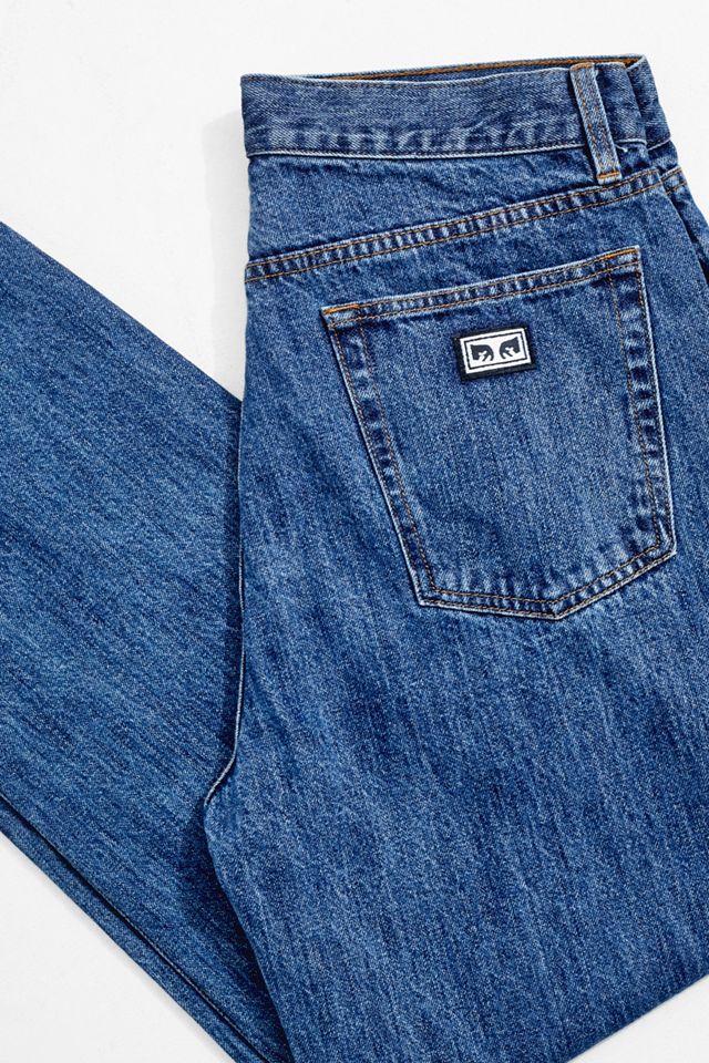 OBEY Hardwork Stonewash Jeans | Urban Outfitters UK
