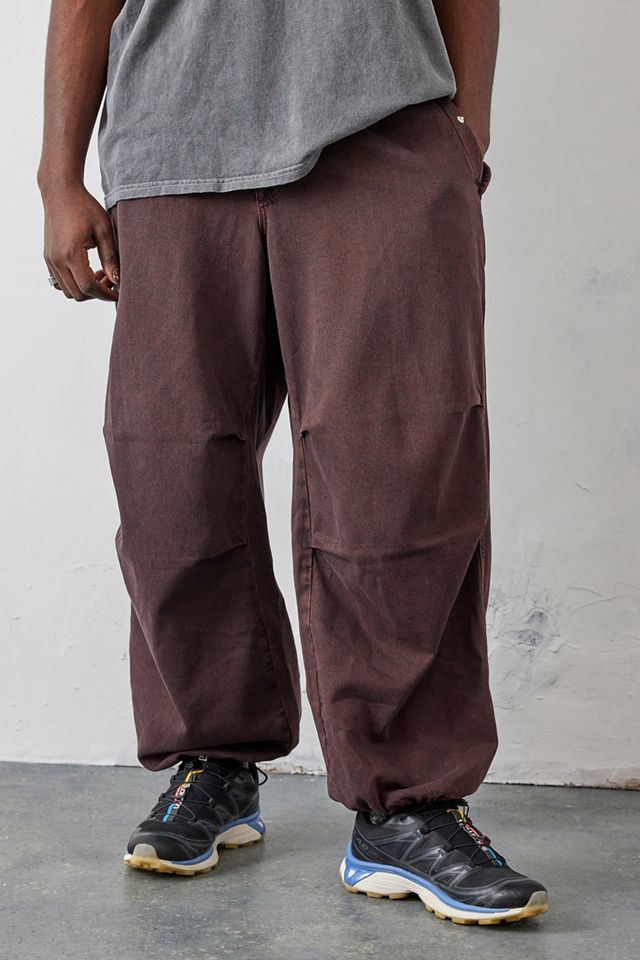 BDG Red Tint Denim Baggy Tech Pants | Urban Outfitters UK