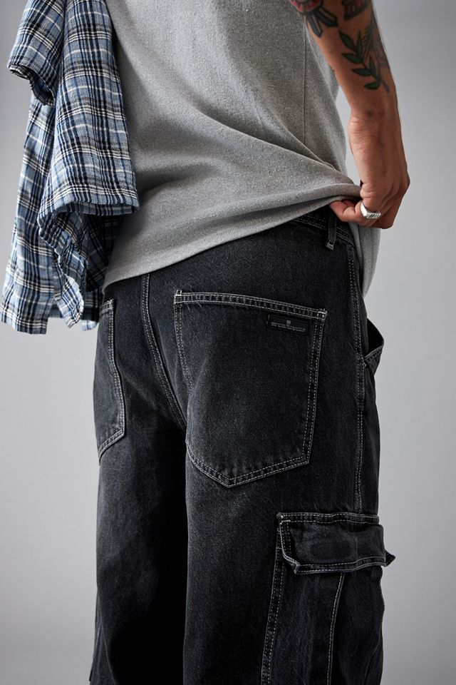 BDG Fixed Waist Cargo Washed Black Jeans | Urban Outfitters UK