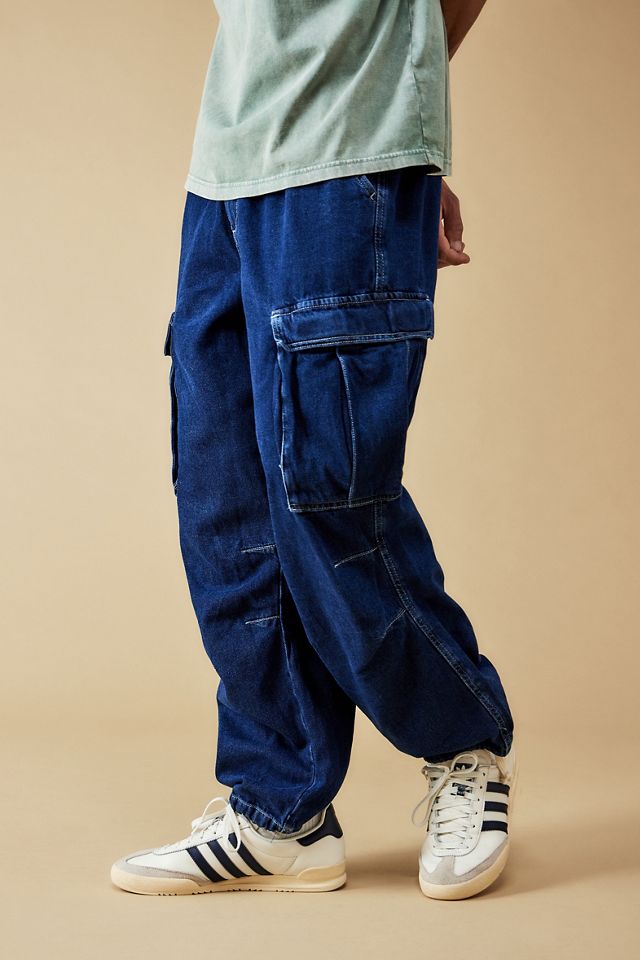 BDG Fixed Waist Rinsed Denim Cargo Jeans | Urban Outfitters UK