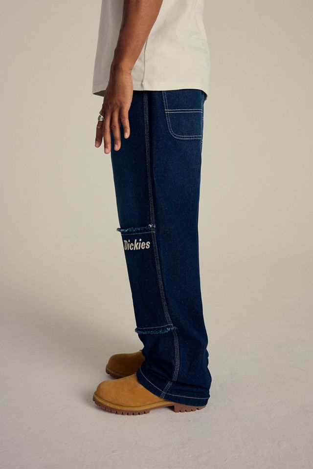 Dickies UO Exclusive Rinsed Frayed Trousers | Urban Outfitters UK