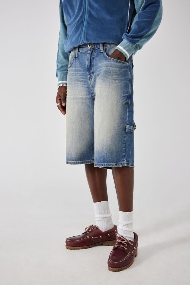 Fila x BDG Mid Wash Denim Shorts | Urban Outfitters UK