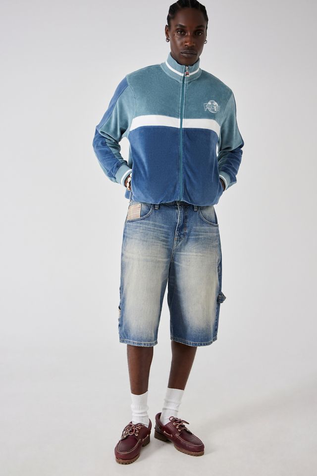 Fila x BDG Mid Wash Denim Shorts | Urban Outfitters UK
