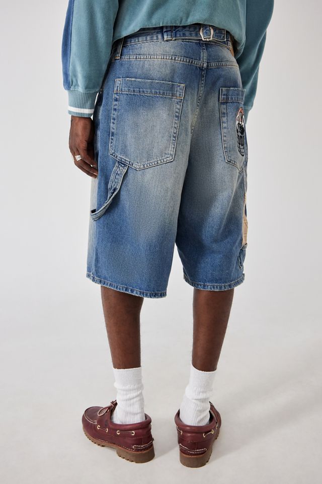 Fila x BDG Mid Wash Denim Shorts | Urban Outfitters UK