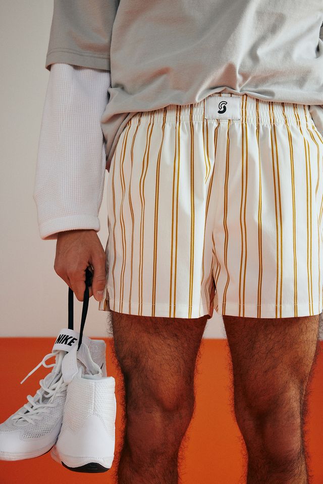 Standard Cloth Ecru Boxing Shorts | Urban Outfitters UK