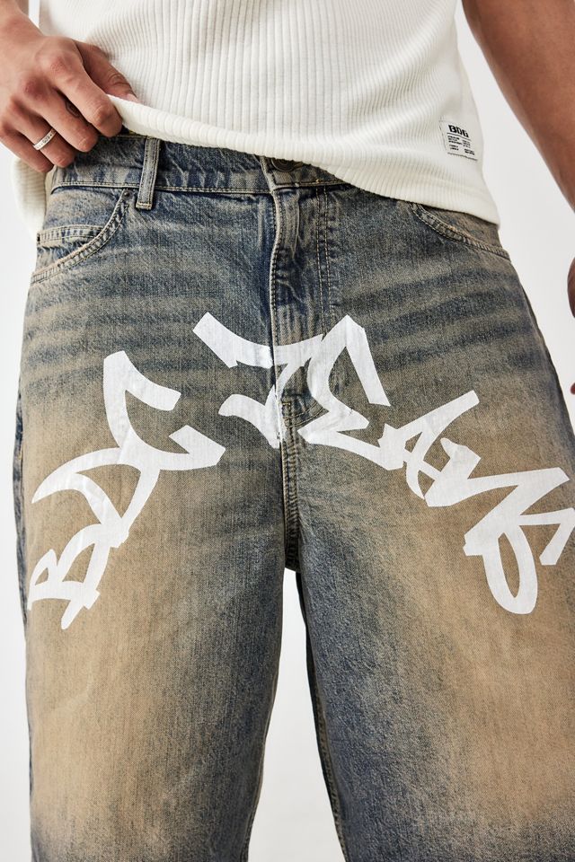 BDG Jack Graffiti Print Denim Shorts | Urban Outfitters UK