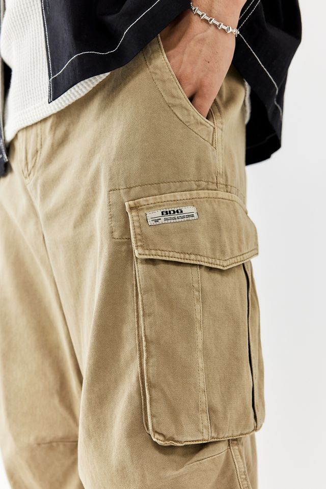 BDG Camel Oversized Cargo Shorts | Urban Outfitters UK