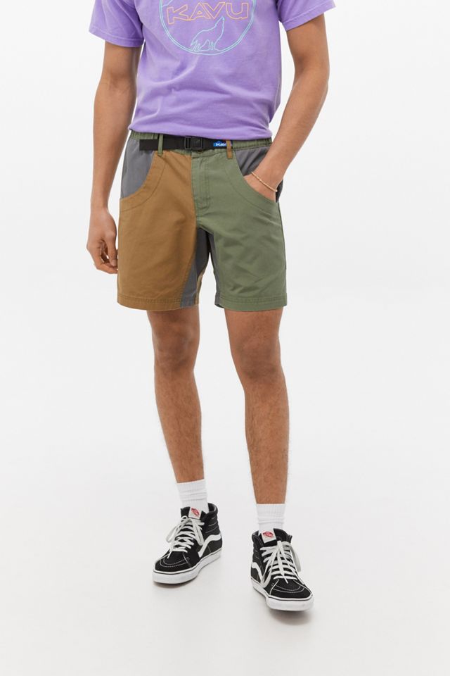 KAVU Chili Lite Colourblock Shorts | Urban Outfitters UK