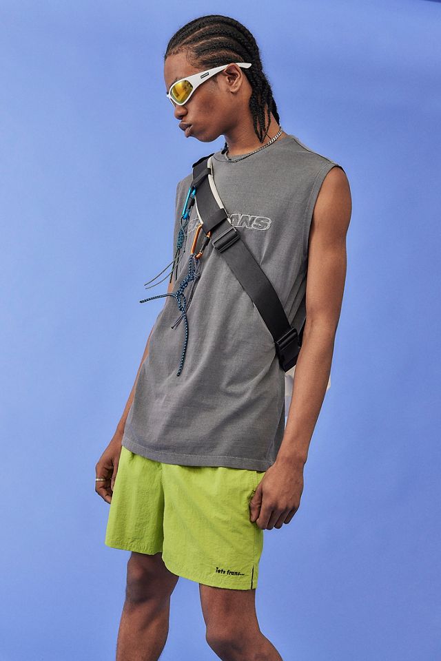 iets frans... Chartreuse Crinkle Nylon Swim Shorts | Urban Outfitters ES