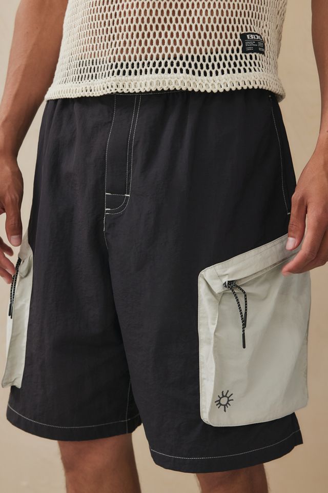 UO Nomad Black Board Shorts | Urban Outfitters UK