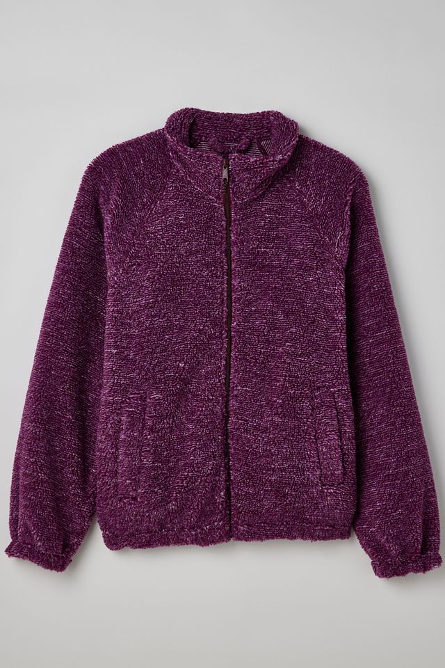 BDG Raspberry Raglan Sherpa Jacket | Urban Outfitters UK