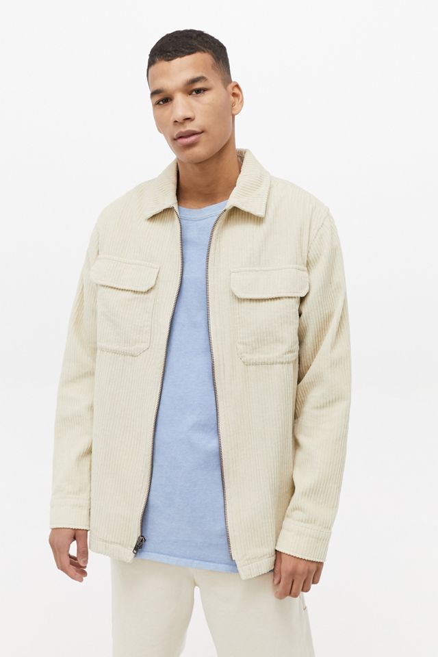 Afends Ivory Zip-Through Work Jacket | Urban Outfitters UK