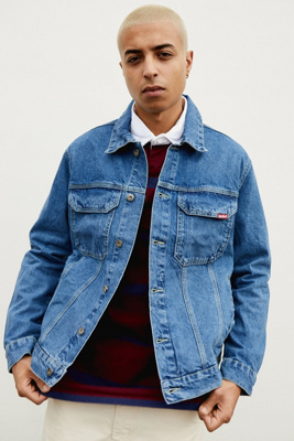 Kickers Blue Mid-Wash Denim Jacket | Urban Outfitters UK