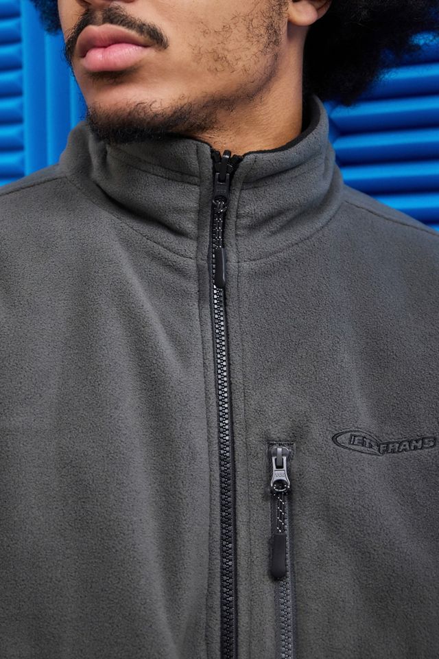 iets frans... Black Pascal Reversible Panel Fleece Jacket | Urban ...