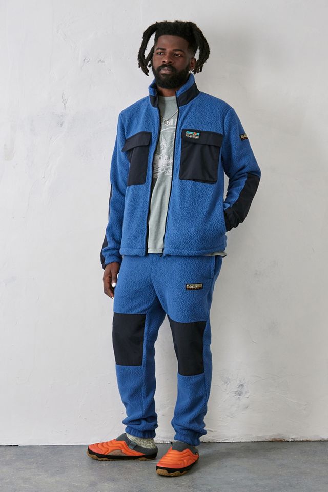 Napapijri Blue Ensign Unlimited T-Step Fleece Jacket | Urban Outfitters UK