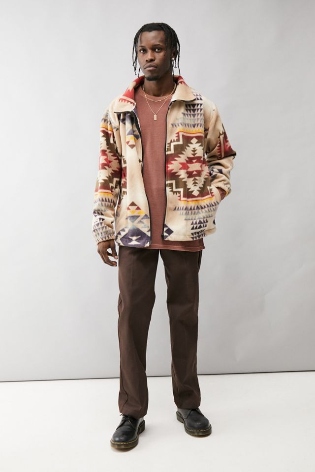 Black Mountain Tan Geometric Design Fleece | Urban Outfitters UK