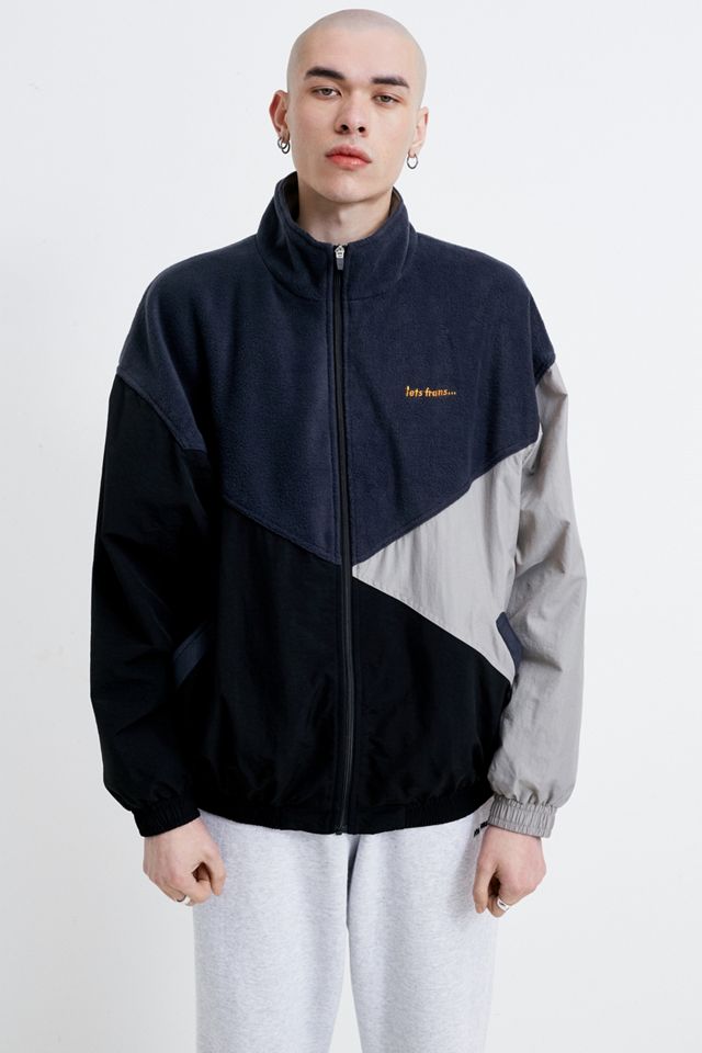 iets frans… Fleece + Nylon Track Jacket | Urban Outfitters UK