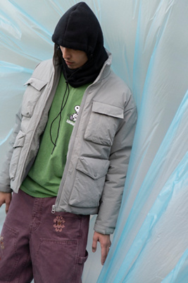 Temp Collective UO Exclusive Grigio Utility Puffer Jacket | Urban ...