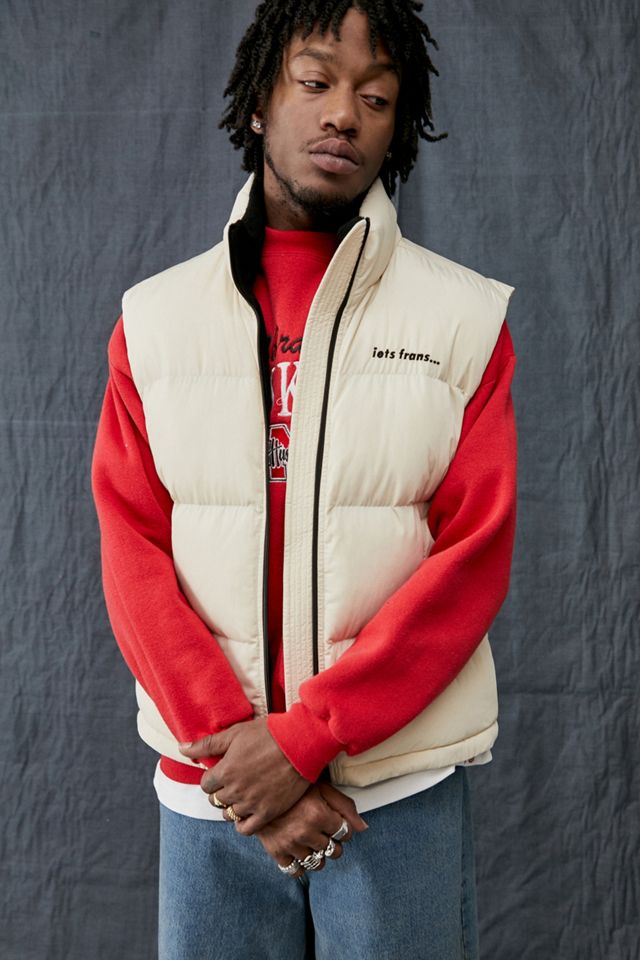 iets frans... Ecru Puffer Gilet | Urban Outfitters UK