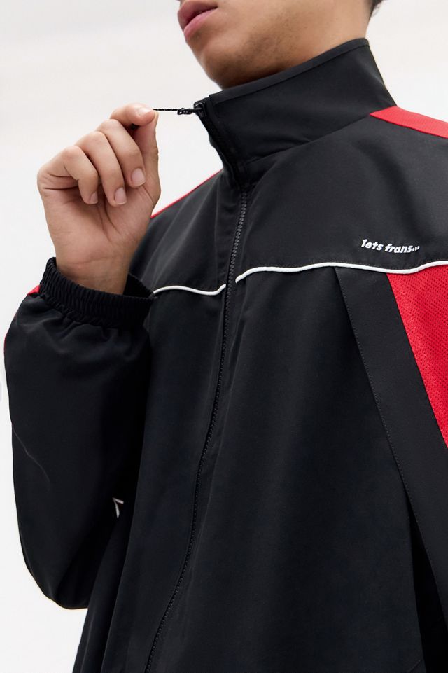iets frans... Black Blake Mesh Track Jacket | Urban Outfitters ES