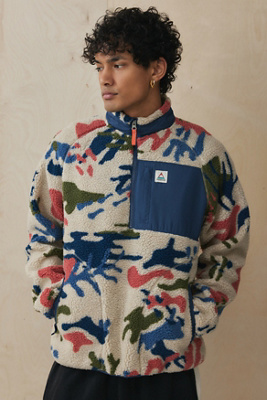 Passenger Offroad Camouflage Half-Zip Fleece | Urban Outfitters UK