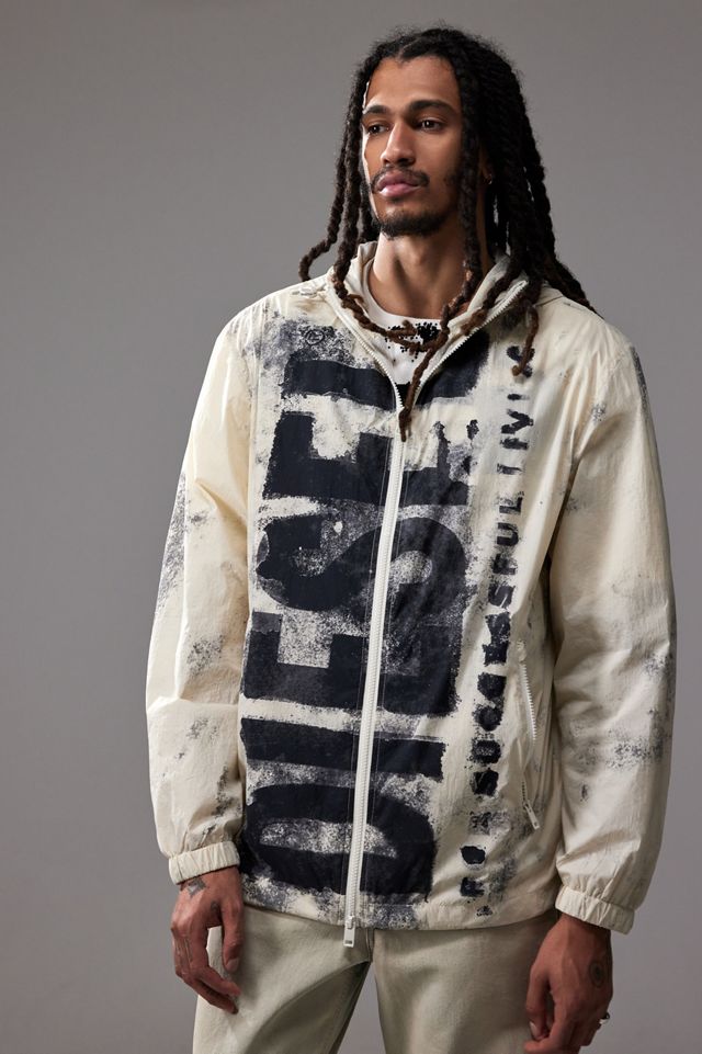 Diesel J-Warrett-Logo Windbreaker | Urban Outfitters UK