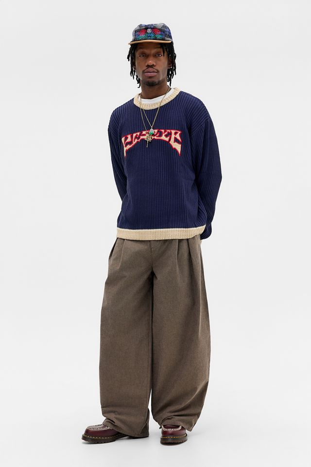 Maglione in maglia con applicazione logo YESEYESEE Navy | Urban ...