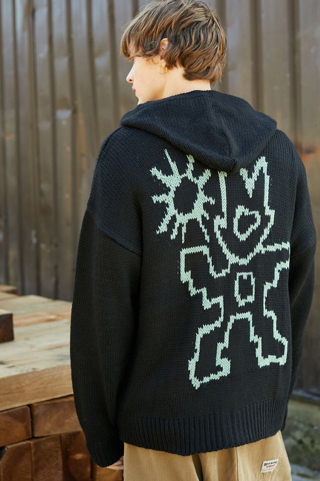 Sudadera con capucha con cremallera negra Tethera | Urban Outfitters ES