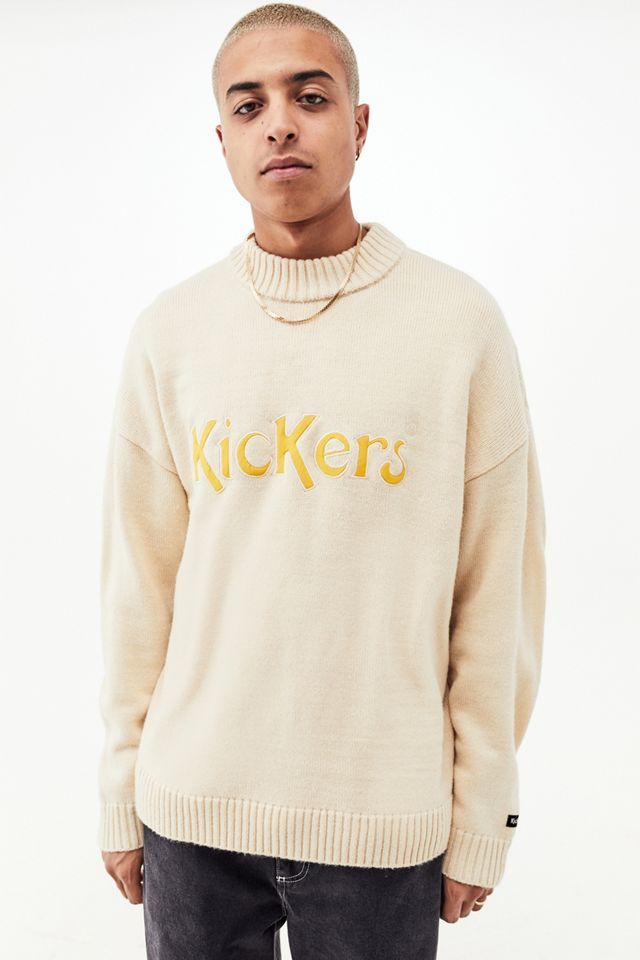 Kickers - Sweatshirt avec col montant crème, exclusivité UO | Urban ...