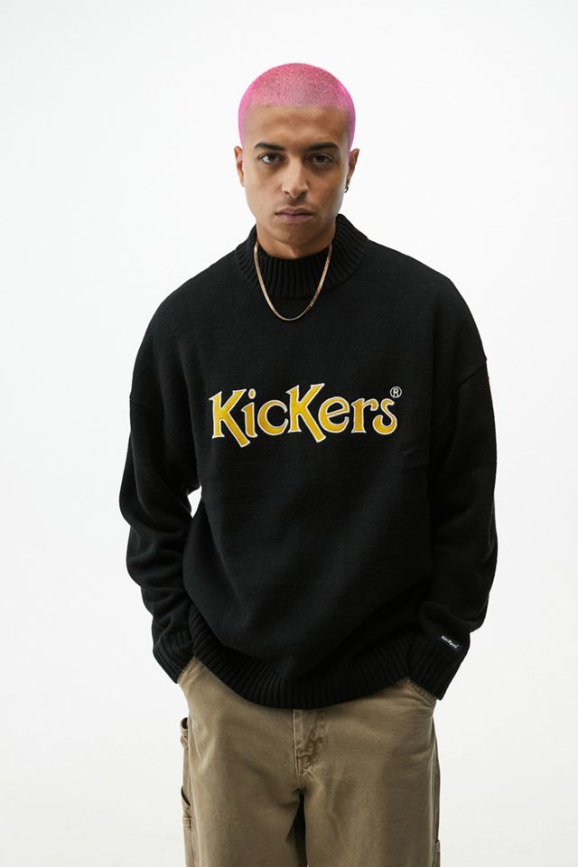 Kickers - Sweatshirt à col montant noir délavé, exclusivité UO | Urban ...