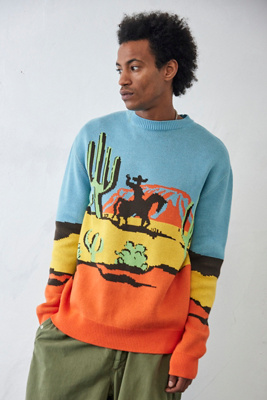 UO Western Landscape Knit Jumper | Urban Outfitters UK