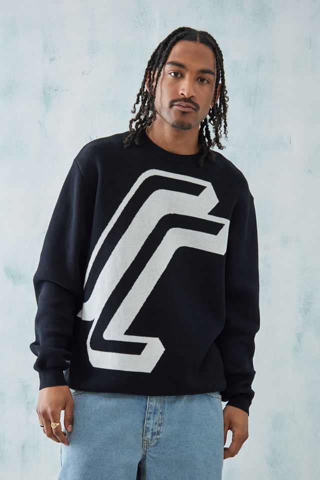 Santa Cruz UO Exclusive Black SC Knitted Jumper | Urban Outfitters UK