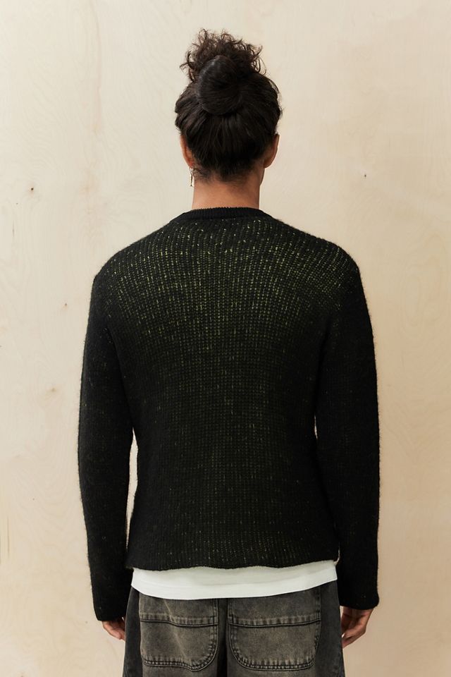 BDG Black & Green Layered Mesh Jumper | Urban Outfitters UK
