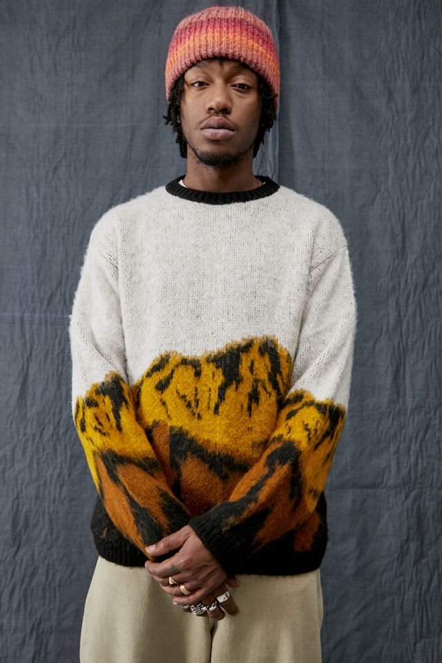 UO Brown Landscape Jumper | Urban Outfitters UK