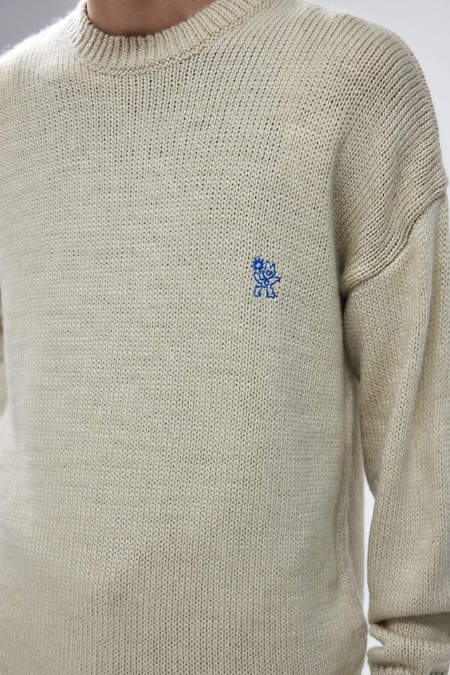 Ayker Ecru Knitted Crew Neck Jumper | Urban Outfitters UK