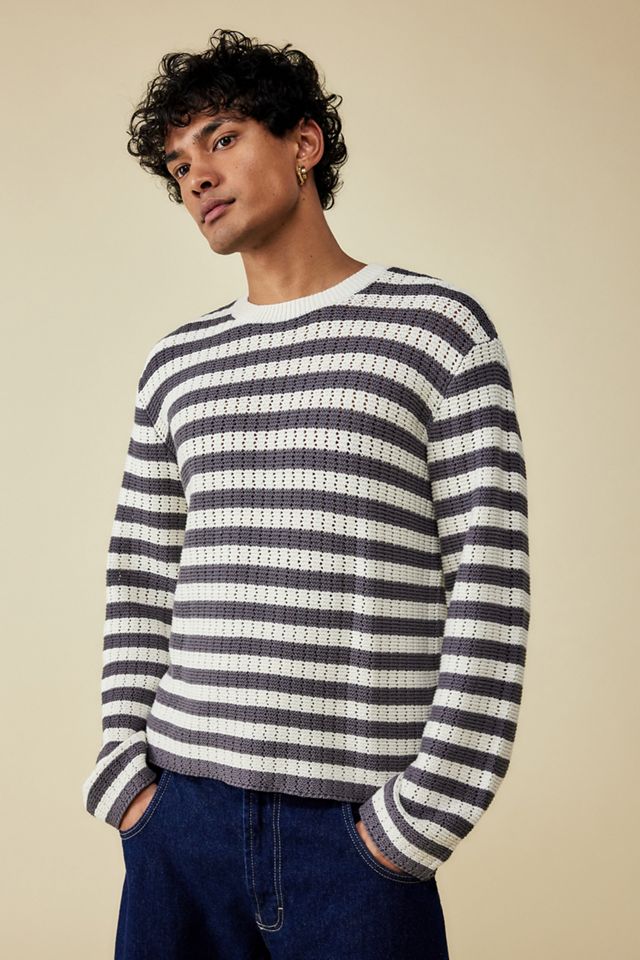 BDG - Pull en maille à rayures ouvertes | Urban Outfitters FR