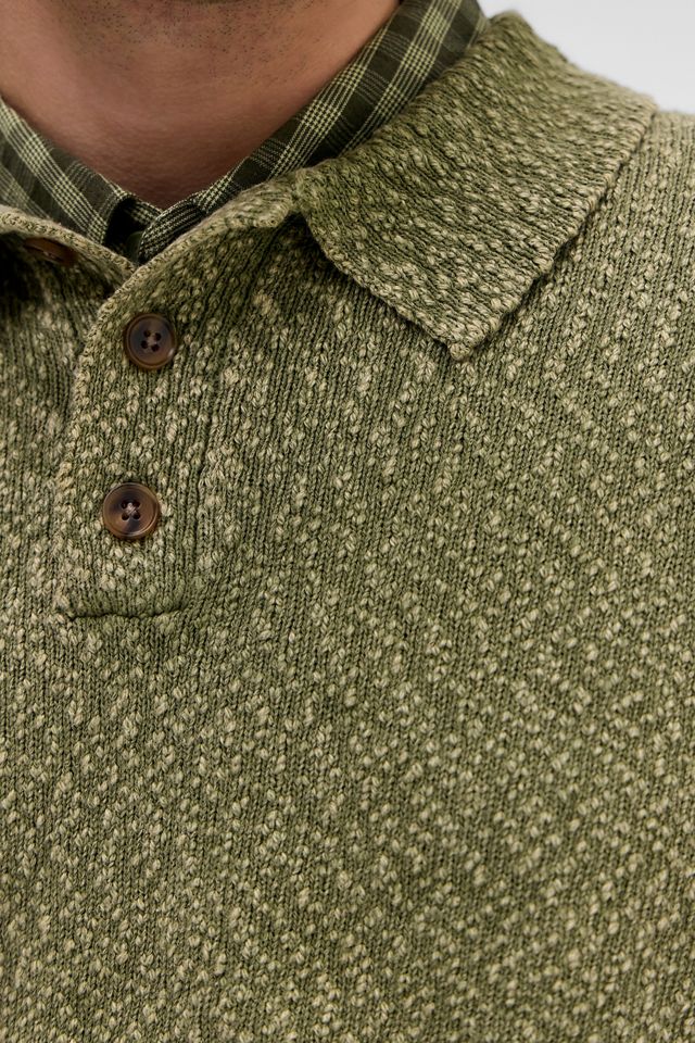Suéter Polo Verde Texturizado Ayker | Urban Outfitters ES